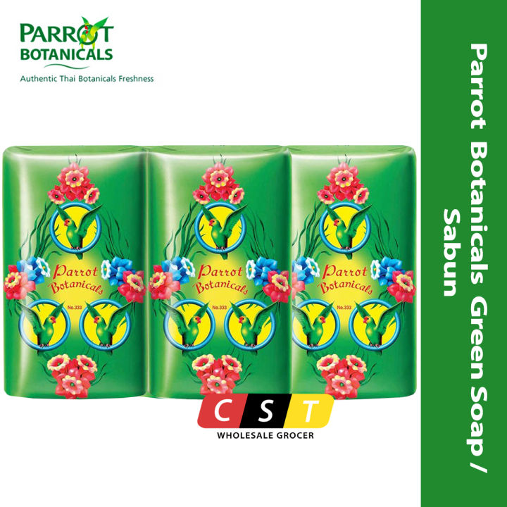 Parrot Botanicals Green Soap / Sabun [55g x 3] | Lazada