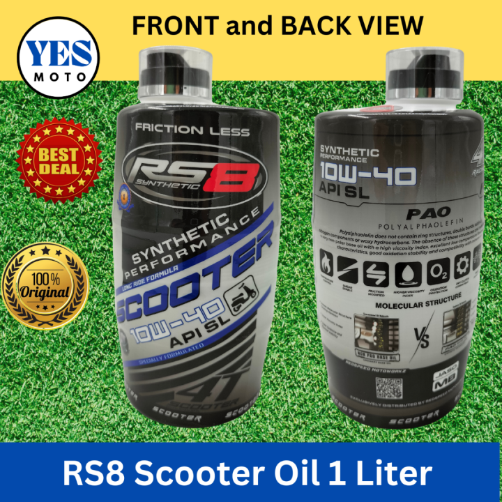 Friction-Less Long-Ride Formula RS8 Scooter Oil 10W-40 API SL 1 Liter ...