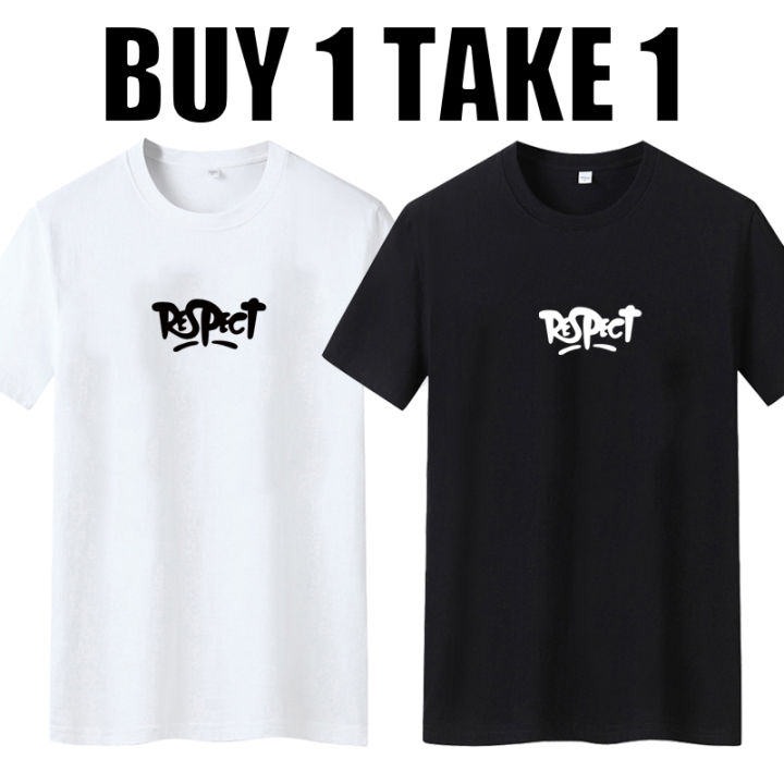 2024 men- Shirt Loose Couples Shirts Cotton T-shirt Crew Neck Black Plain Casual Womenswear ...