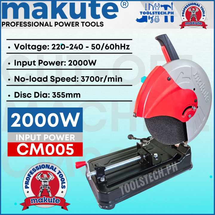 MAKUTE HEAVY-DUTY 14'' CUT-OFF MACHINE:2000W (CUT-OFF SAW) (SPEED ...