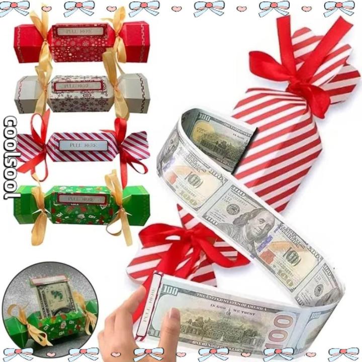 COOLSOOL Transparent Envelops Christmas Money Box Funny Paper Money ...