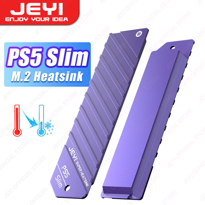 JEYI PS5 Slim SSD Heatsink, M.2 SSD Cooler and Cover 2 in 1 for ...