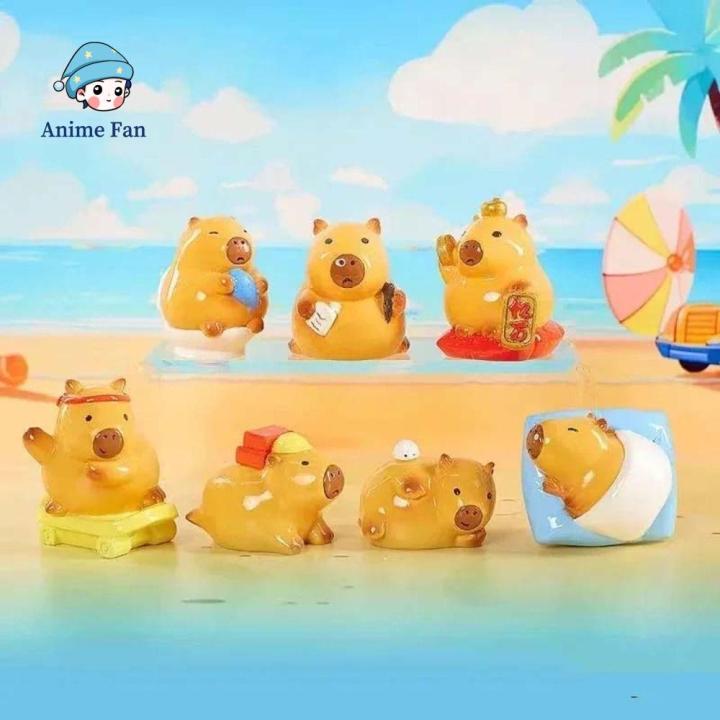 ANIME FAN Simulation Capybara Figure Blind Box Blind Box Animals ...