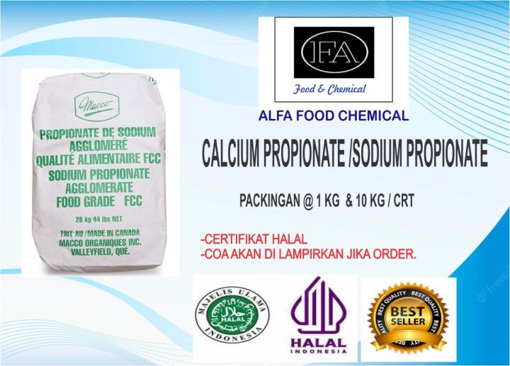 Calcium Propionate MACCO/ Kalsium Propionat / Pengawet Makanan Anti ...