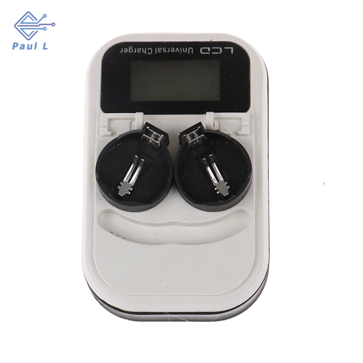 【Paul L】 Cell 2-Slot Rechargeable Lithium Button Cell Coin Battery ...