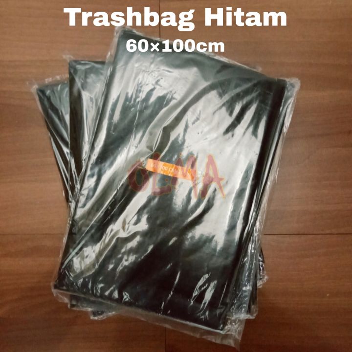 Kantong Sampah Plastik 60×100cm Trash Bag Hitam Kresek Besar Limbah ...
