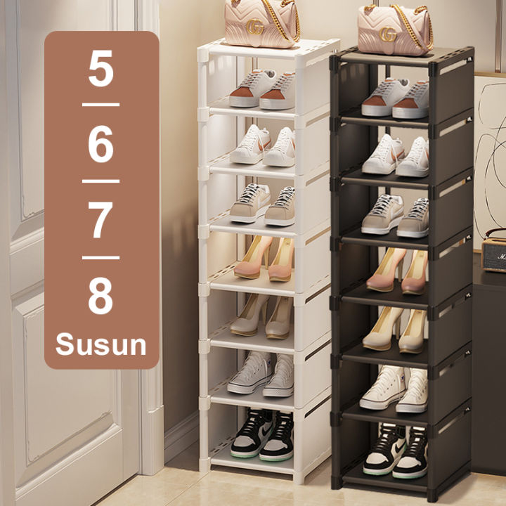 Rak Sepatu Susun Kekinian Kotak Sepatu Lipat Tebal Shoes Storage Box ...