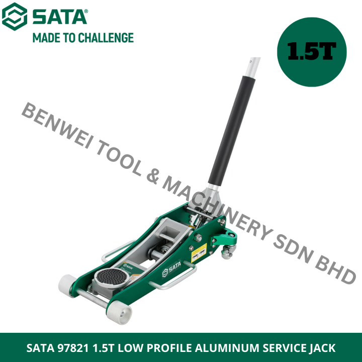 SATA 97821 1.5T LOW PROFILE ALUMINUM SERVICE JACK / GARAGE HANDJACK / JACK BUAYA / HEAVY DUTY ...