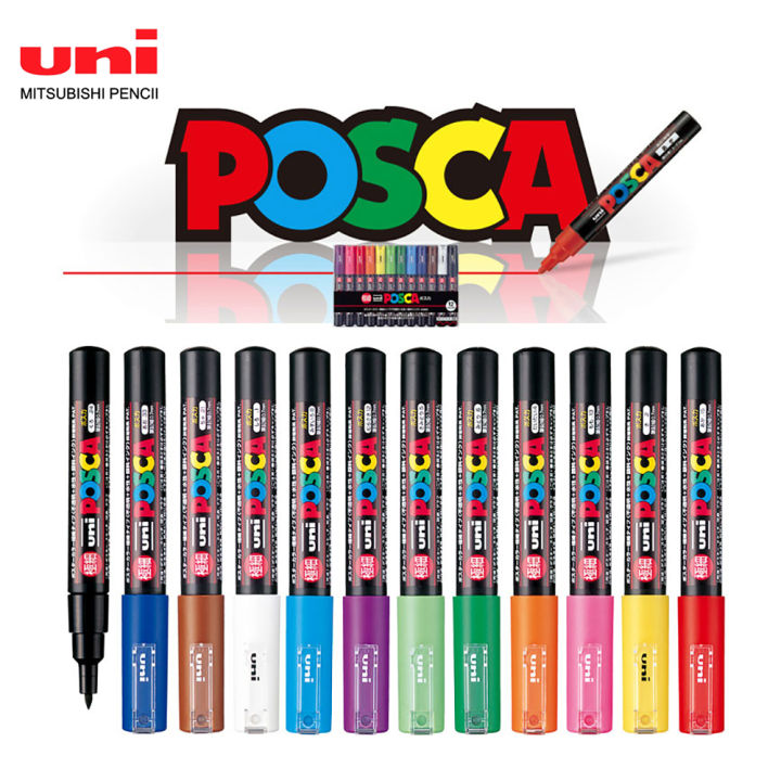 1PCS UNI POSCA PC-1M Marker Pen POP Poster Pen/Graffiti Advertisement 0 ...