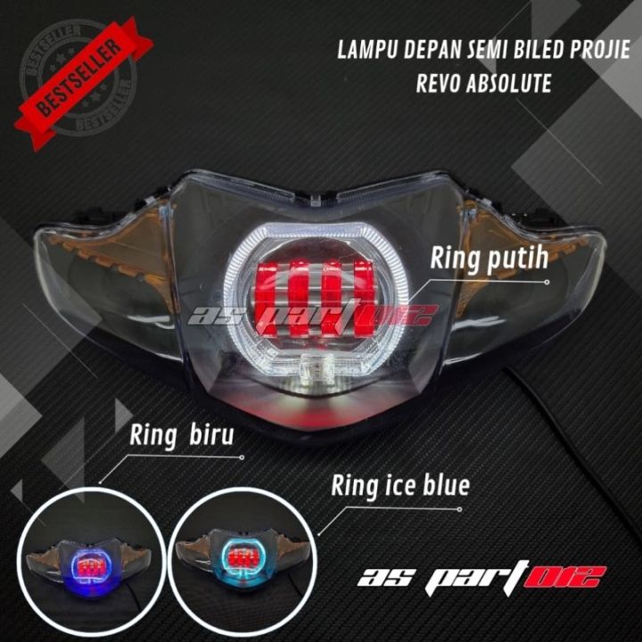 REFLEKTOR LAMPU DEPAN REVO ABSOLUTE DAYMAKER SEMI BILED PROJIE LED ...