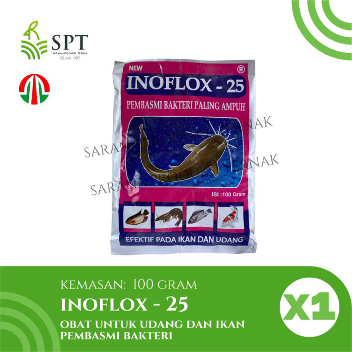 INOFLOX 25 PEMBASMI BAKTERI PALING AMPUH IKAN UDANG 100 gr TAMASINDO ...