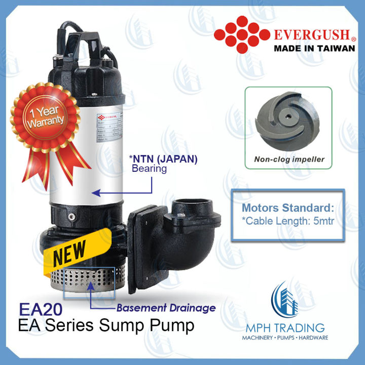 Evergush EA20 EA20T EA20A Submersible Water Pump Multipurpose Koi Pond ...
