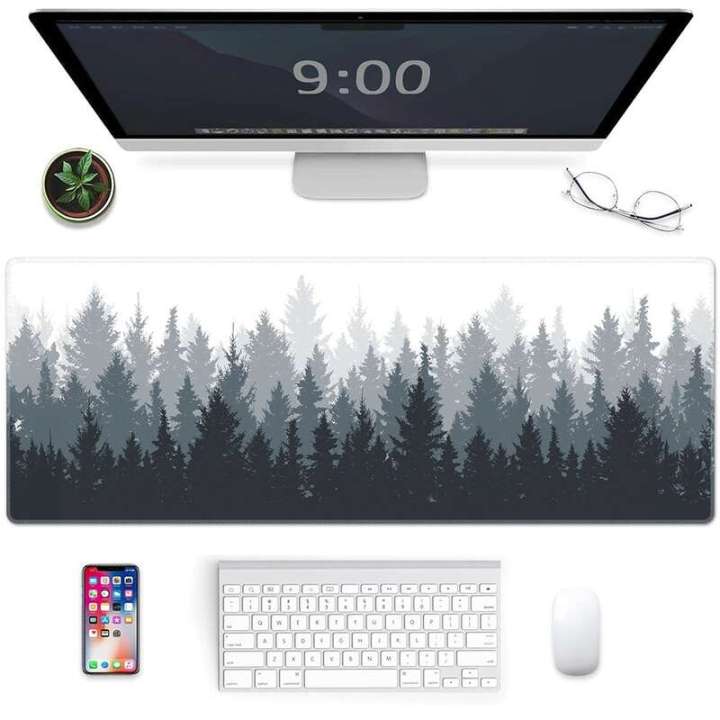 Gaming Mouse Pad Forest Background Pattern 80/90/100/120cm Large Mouse ...