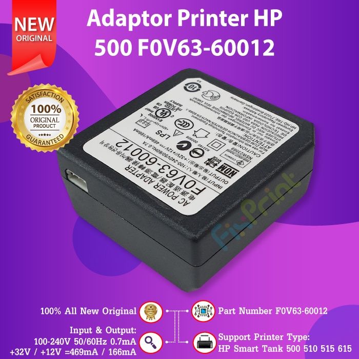Adaptor Printer HP Smart Tank 500 515 615 610 670 720 750 F0V63-60012 ...