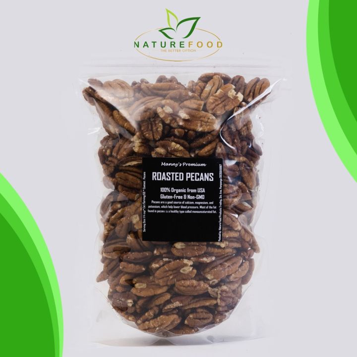 NATUREFOOD Roasted Pecans (Organic, Newly Roasted, Oil-Free, Unsalted ...