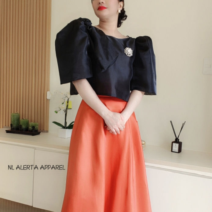 【READY SHIP】 MODERN FILIPINIANA PIA CROP TOP BARONG AND INNER DRESS FOR ...