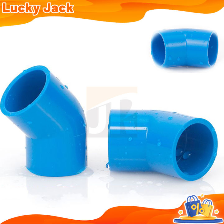PVC Blue Straight Bent Water Pipe Fittings 45 ° Elbow 1/2inch To 1inch ...