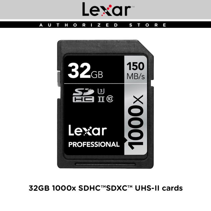 Lexar Professional 1000x SDHC™SDXC™ UHS-II cards | Lazada PH
