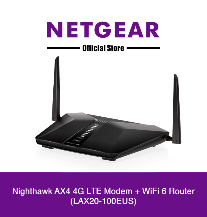 Nighthawk AX4 4G LTE Modem + WiFi 6 Router(LAX20-100EUS) | Lazada PH