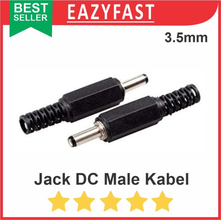 Soket Jack DC Kecil 3.5mm x 1.3mm Male Jantan DIP Kabel Power Plug In ...