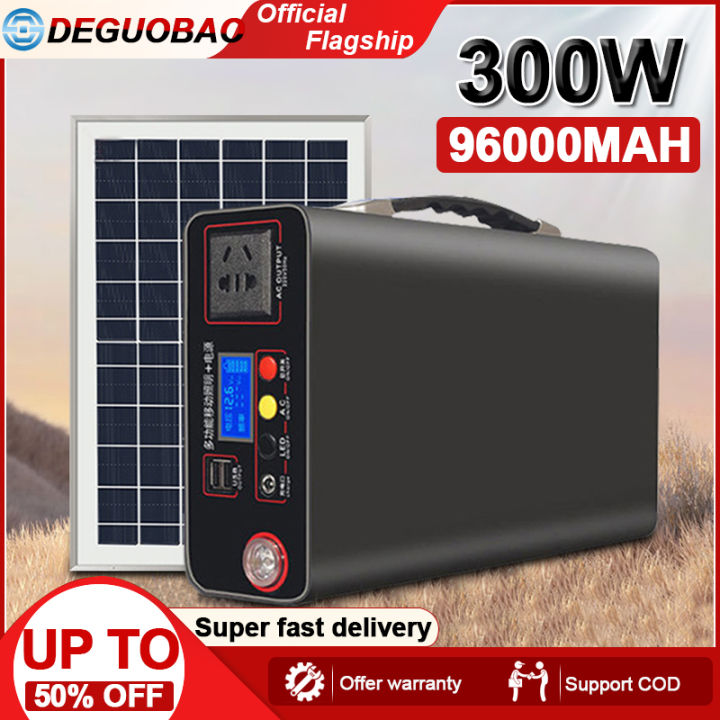 300W Portable Power Station 96000mAh Large Capacity Outdoor ...