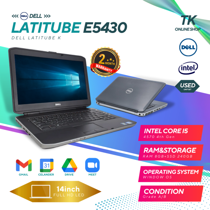 Used Dell Laptop Latitude E5430 LED 14 " inch Intel ® i5 -4th Gen / RAM ...