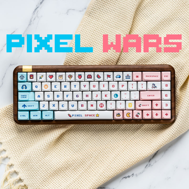 Keycap Pixel Wars | XDA Pixel Wars Font Chữ Béo | Keycap nhựa PBT 135 ...
