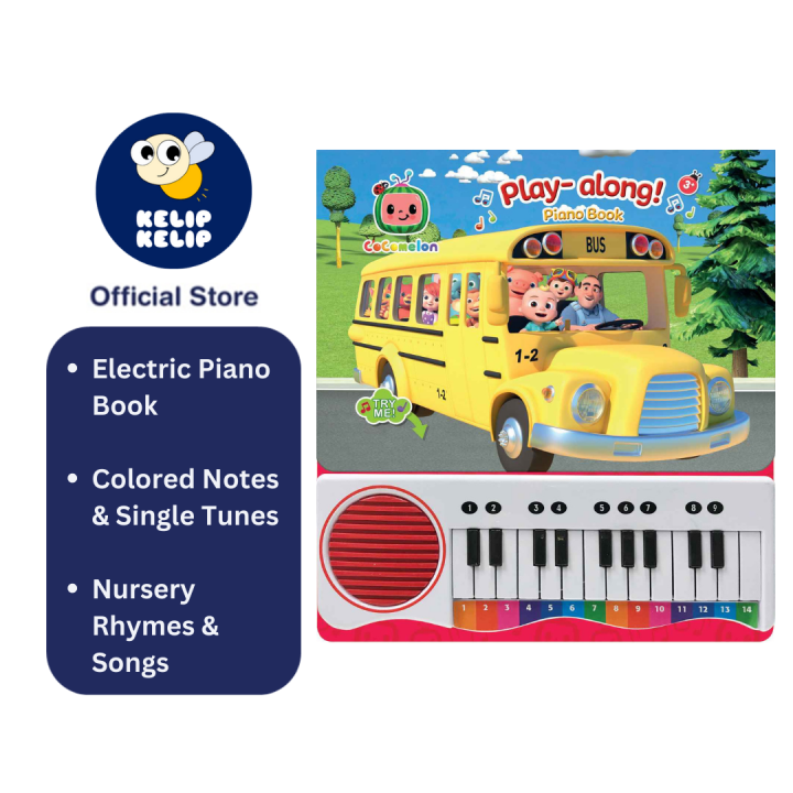 Cocomelon Piano Sound Book for Kids to Play Nursery Rhymes & Songs | Lazada