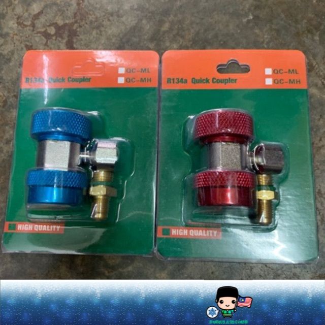 car air cond meter adapter for 134a system manifold gas connectors ...