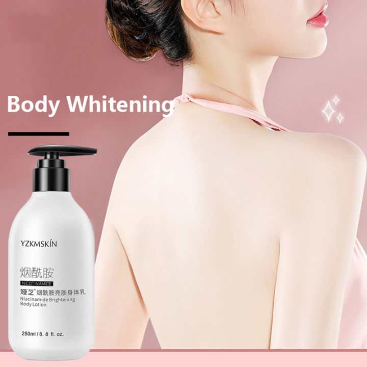 Original Niacinamide Whitening Body Lotion 250ML Moisturizing Dark Skin Care Improve Lightening ...