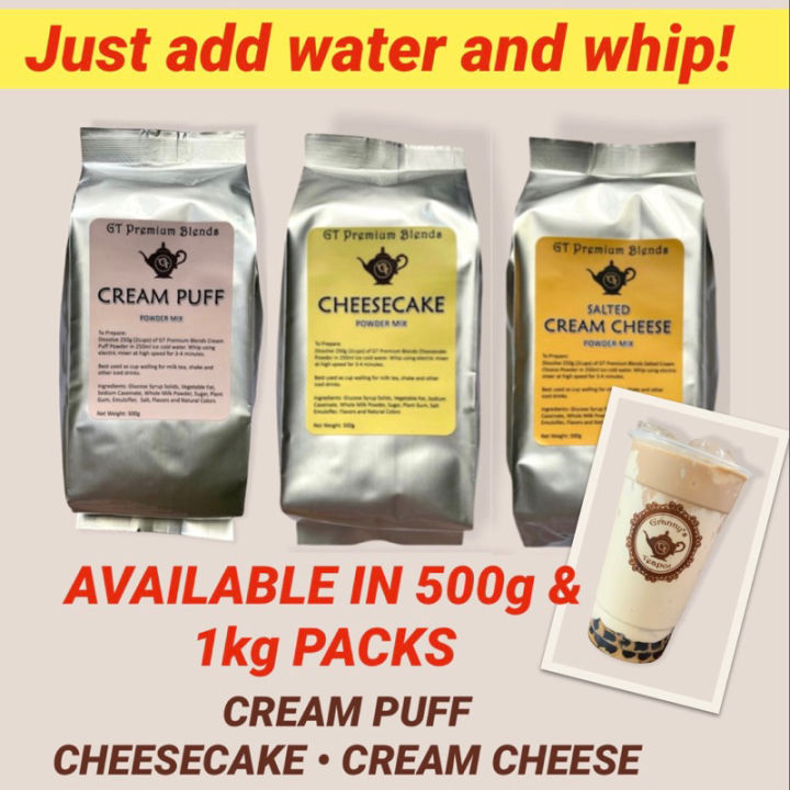 Cream Puff, Cheesecake and Cream Cheese Powder 500g | GT Blends | MILK ...