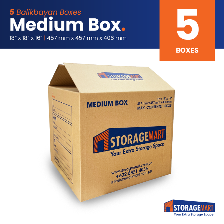 StorageMart Balikbayan Box 18x18x16 (5pcs) | Lazada PH