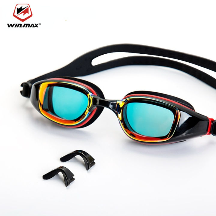 Winmax Professional Swimming Goggles Men and Women Silicone Colorful ...