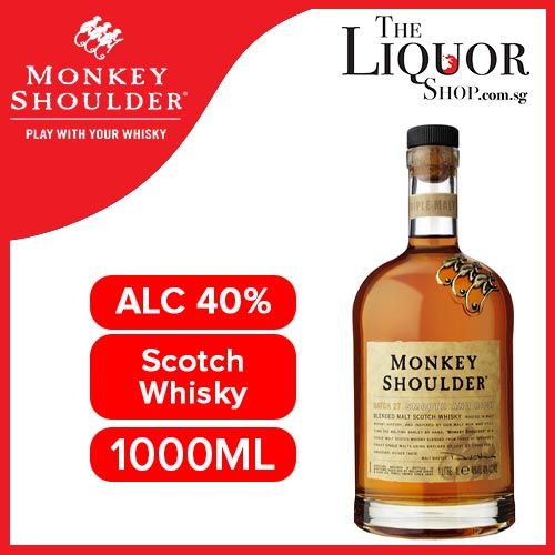 (1L) Monkey Shoulder Blended Malt Scotch Whisky 1000ml | Lazada Singapore