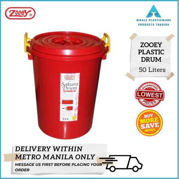 Zooey Sakura Plastic Drum 50 Liters | Lazada PH