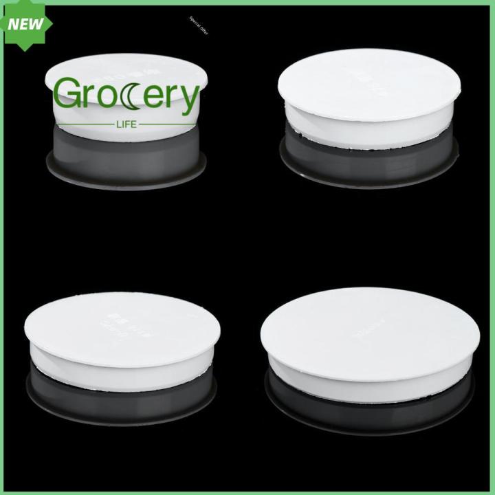 Round PVC Pipe Cap Fall Tube Insert Plugs Covers Hose End Connectors ...