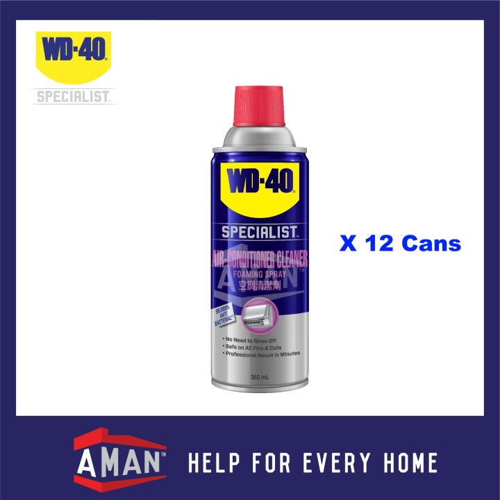 WD-40 Specialist Air Conditioner Cleaner 360ml Air Cond Cleaner 12 cans ...