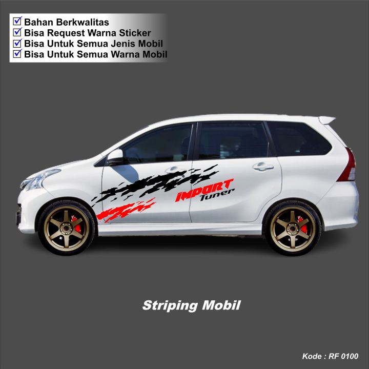 Sticker Cutting Avanza Striping Avanza Lis Body Samping Motif Variasi ...