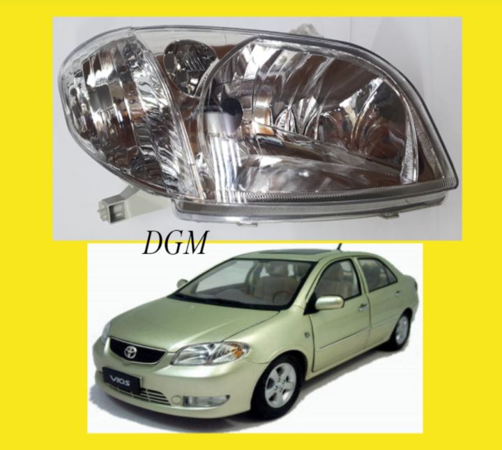 Toyota Vios NCP42 2003-2005y Head Lamp Right / Kanan | Lazada