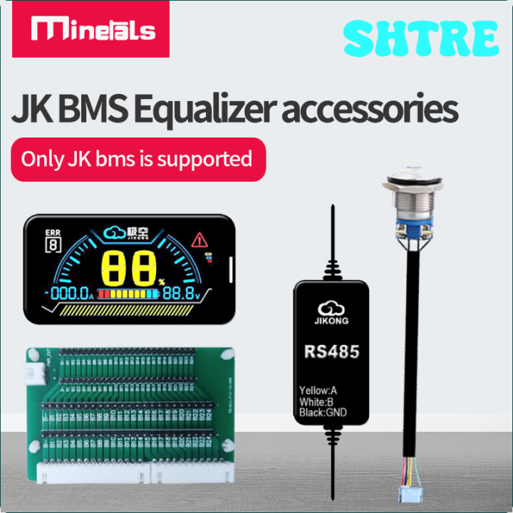 เครื่องแปลง RS485หน้าจอ LCD SHTRE JK แผงควบคุมการถ่ายโอนสวิทช์ไฟ BMS ...
