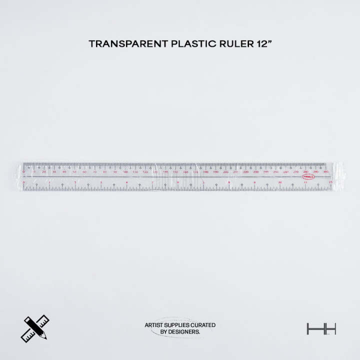 Transparent Plastic Ruler 12" | Lazada PH