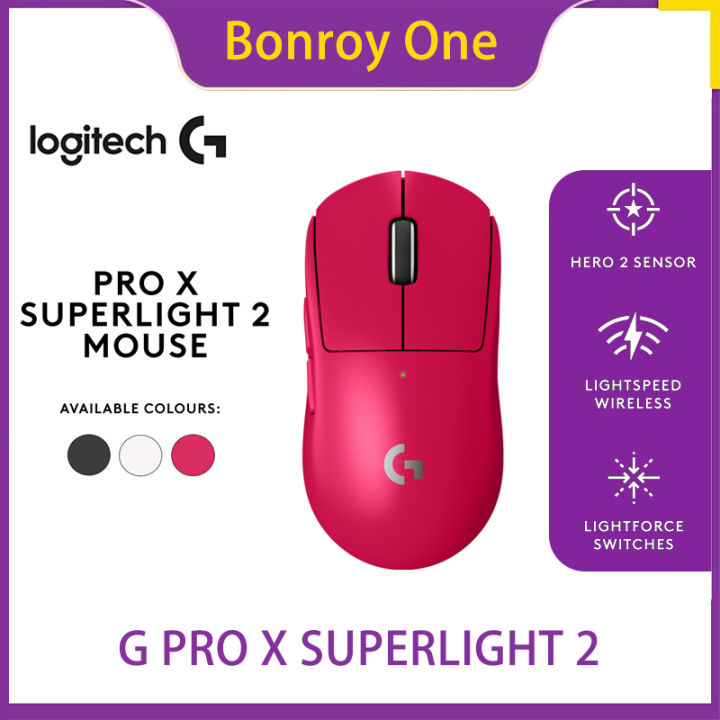 Logitech G PRO X SUPERLIGHT 2 Wireless Gaming Mouse, LIGHTFORCE Hybrid ...