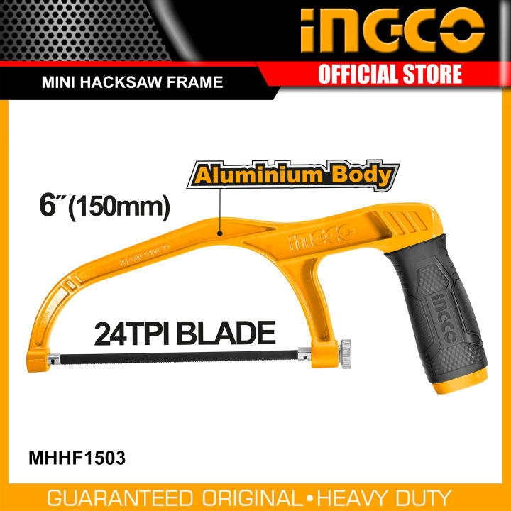 INGCO Mini Hacksaw Hack Saw Frame 6" MHHF1503 IHT | Lazada PH