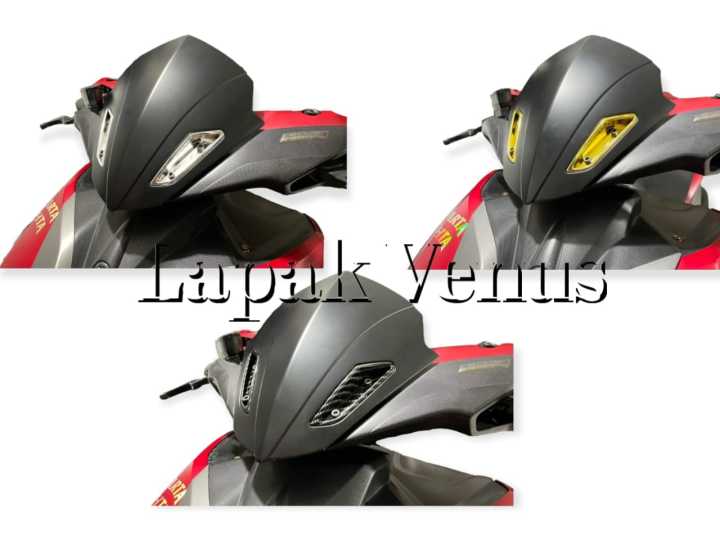 VISOR AEROX 155 OLD & NEW BAHAN TEBAL ANTI PECAH WINDSHIELD AEROX 155 ...