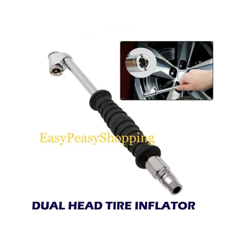 Heavy Duty Tire Air Pump Nozzle Dual Head /Tire Pump Bicycle,Motor,Car ...