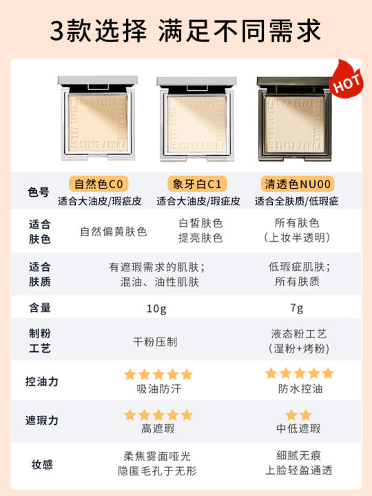 Funny elves Fang Li soft focus honey powder cake oil control and makeup ...
