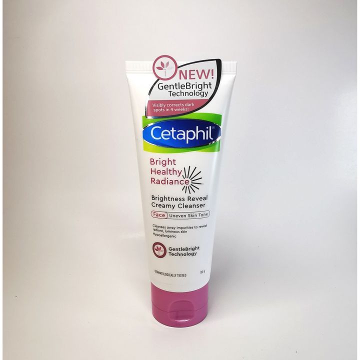 Cetaphil Bright Healthy Radiance Brightness Reveal Creamy Cleanser 100g ...