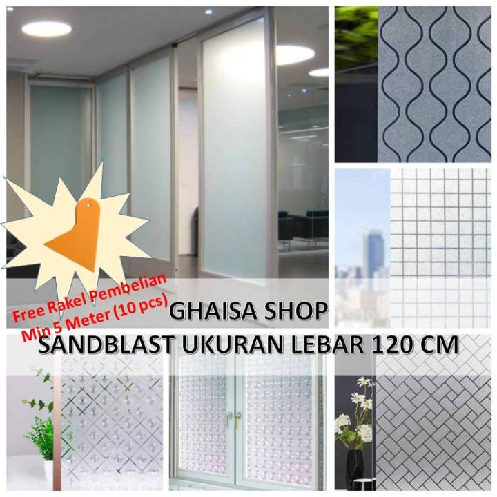 Sticker Kaca Film Sandblast Lebar 120cm | Lazada Indonesia
