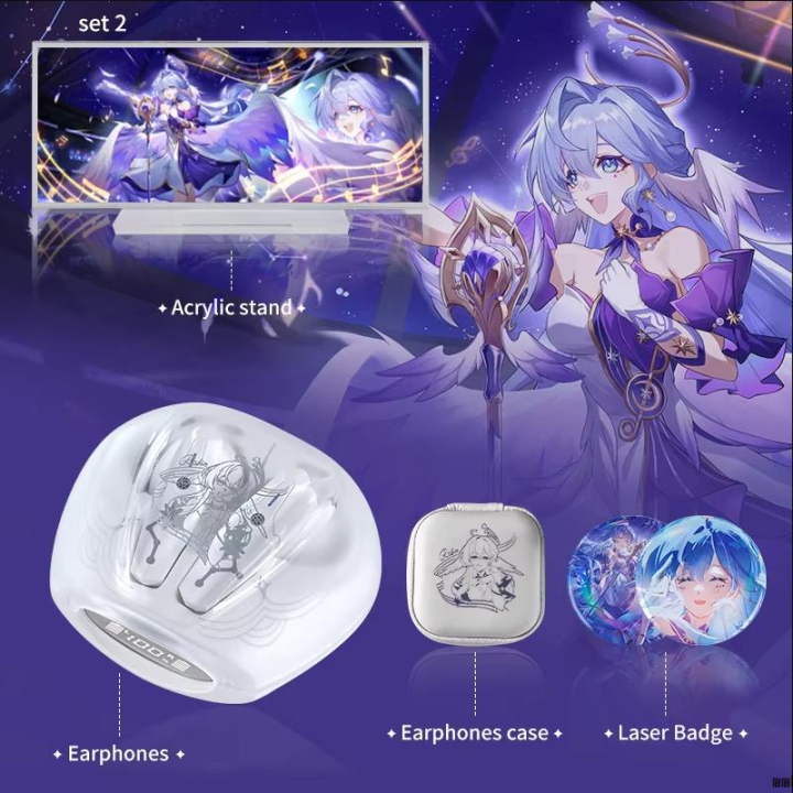 ₪☪Honkai Star Rail Robin's Earphones TWS Bluetooth Headset Wireless ...