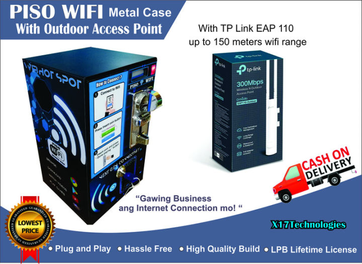 Piso Wifi High Quality Vending Machine With Outdoor AP (TP-Link eap 225 ...